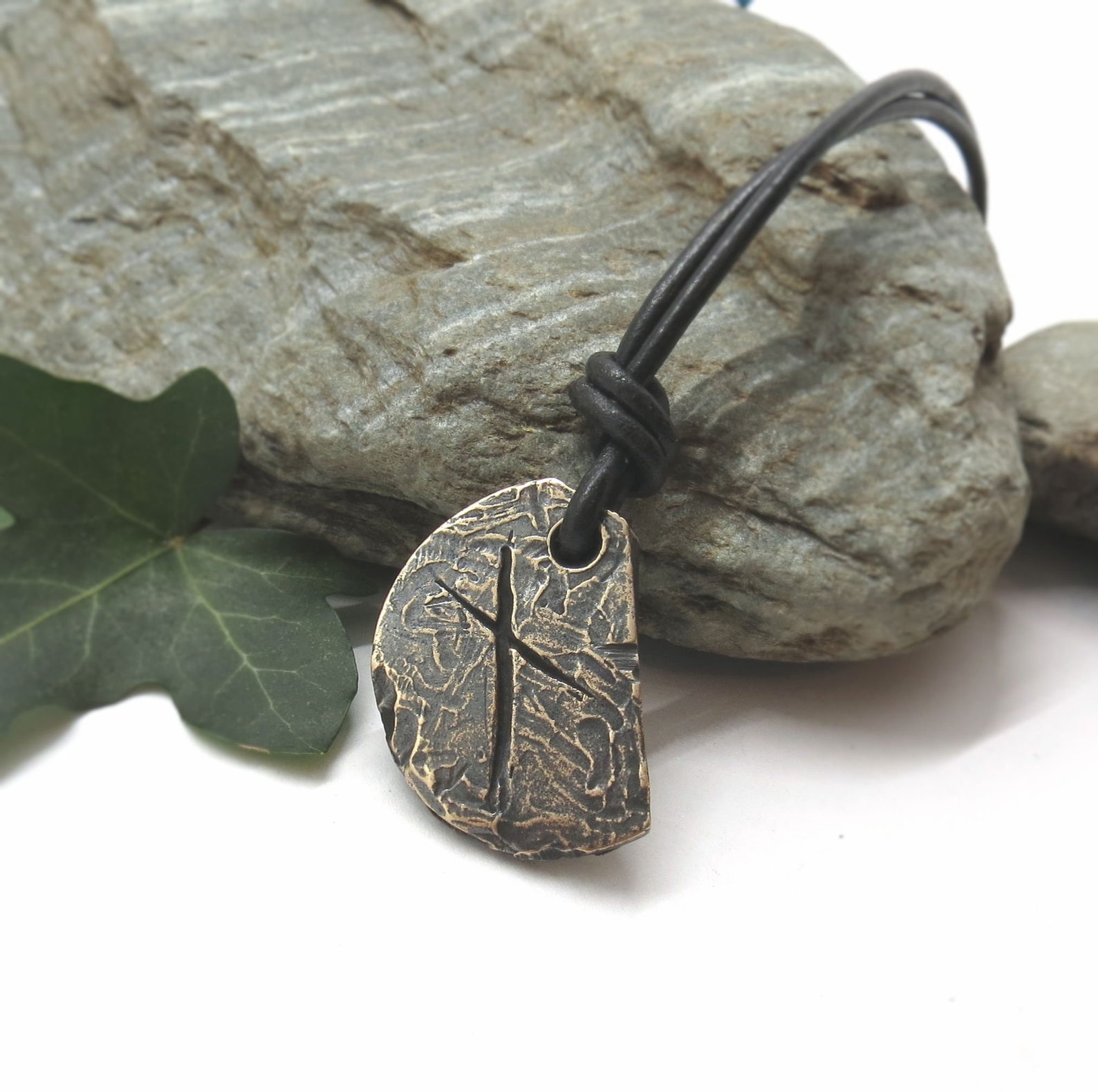 Norse Rune Necklace Necessity Naudiz Rune in | Etsy