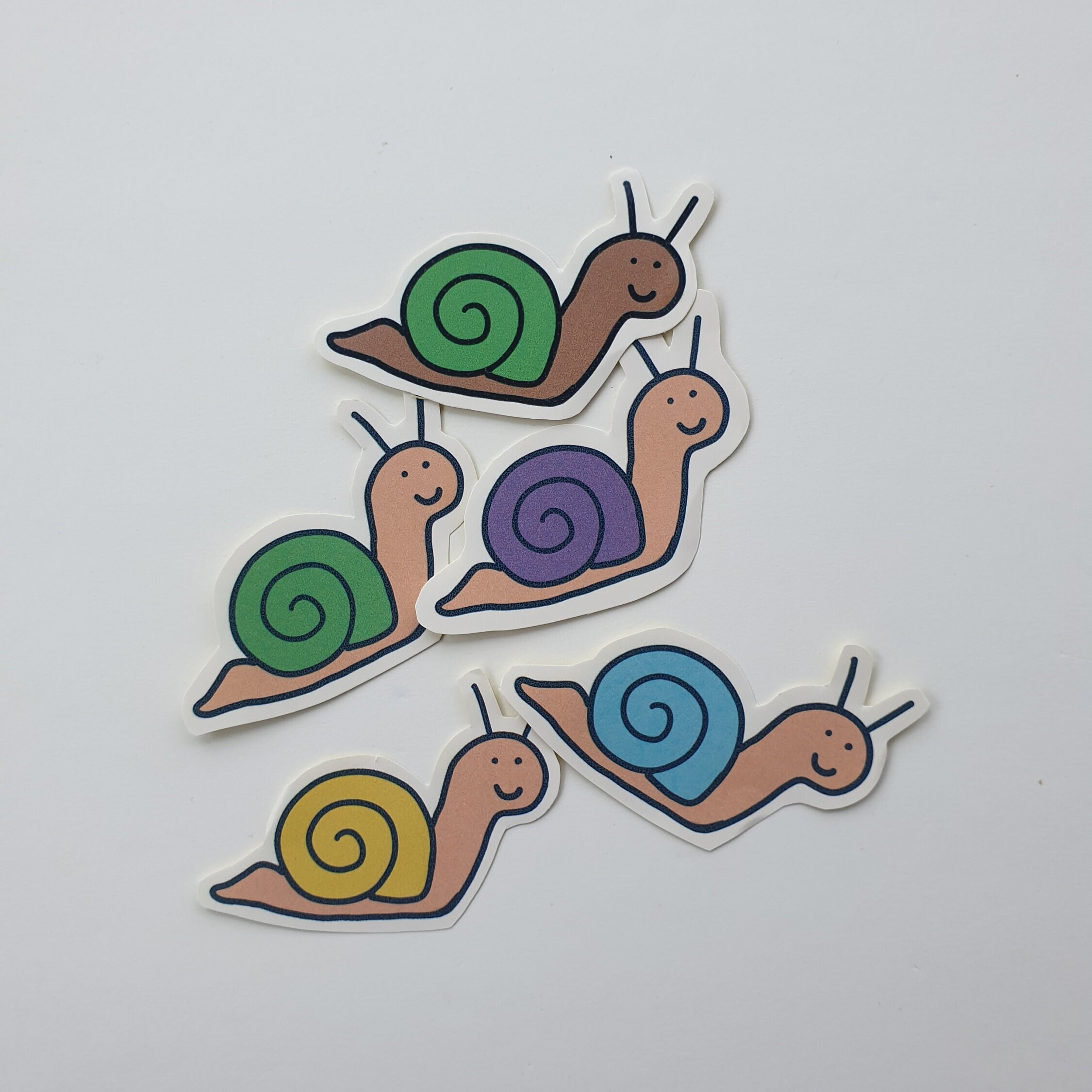 Snail Sticker Pack, Stickers for Laptop, Animal Sticker Pack, Cartoon ...