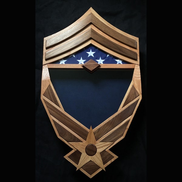 First Sergeant Shadow Box Air Force - Etsy