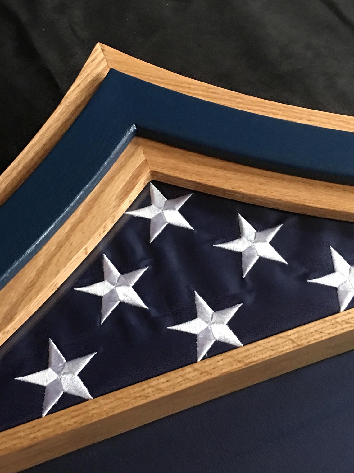 Handcrafted Air Force Shadow Box With Msgt Rank Chevron - Etsy