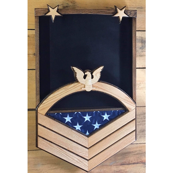 Navy Master Chief Shadow. Box - Etsy