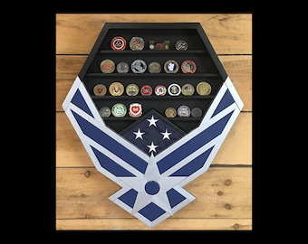 Air Force Coin Display - Etsy