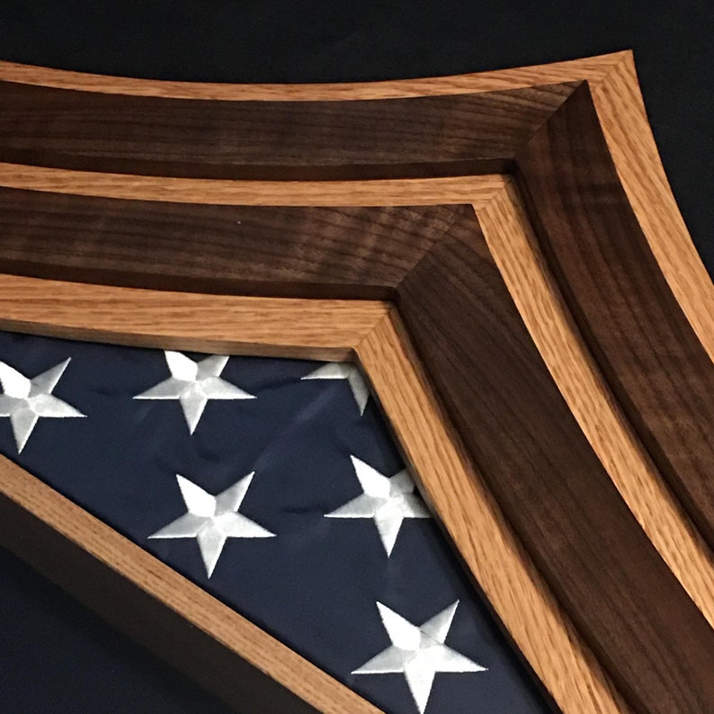 Handcrafted US Air Force Rank Insignia Shadow Box Natural - Etsy