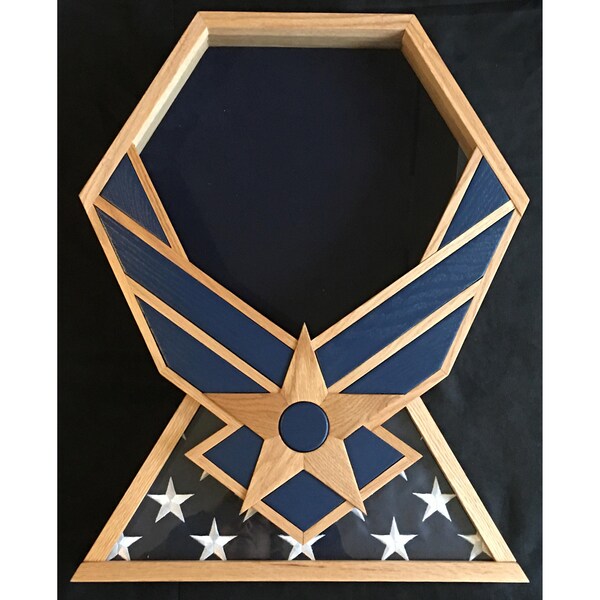 Air Force Maintenance Badge Shadow Box - Etsy