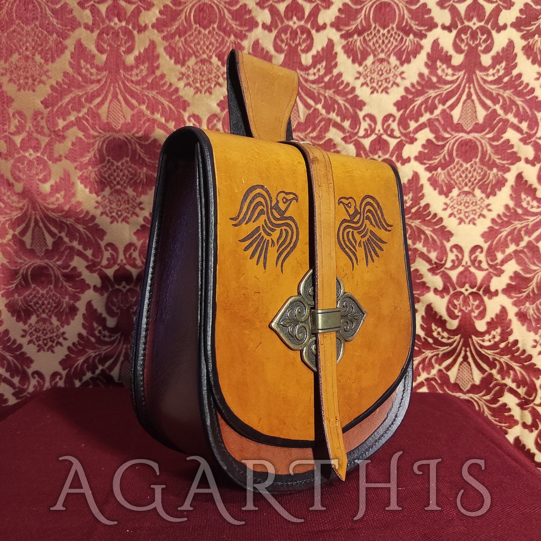 Leather Hip Bag "birka Raven" in Genuine Italian Leather. Wear It to ...