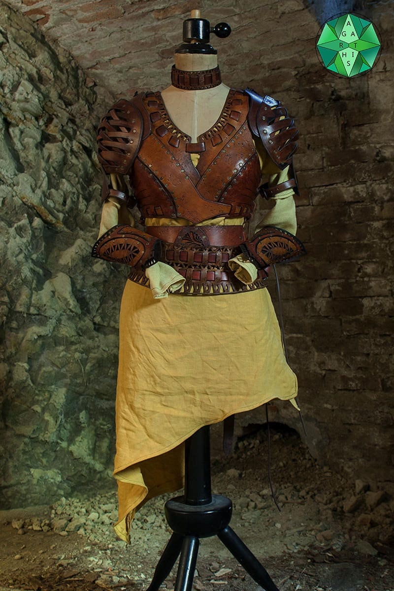 Woman Corset dorne Full Set Costume Set Larp Armor - Etsy