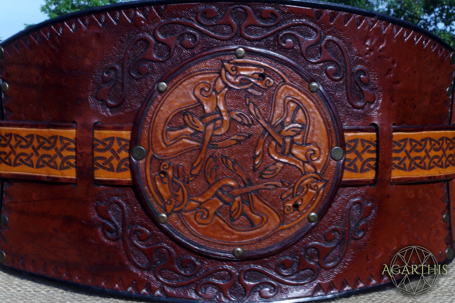 Broad Belt kells Celtic Larp Viking | Etsy