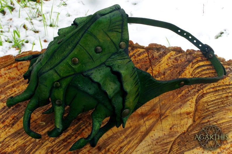 Leather Face Mask cultist Larp Pagan Costume - Etsy