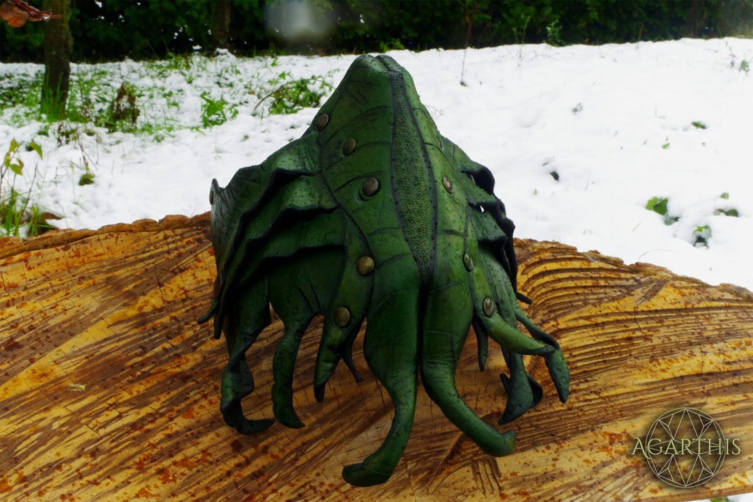 Leather Face Mask cultist Larp Pagan Costume - Etsy