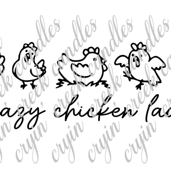 Crazy Chicken Svg - Etsy
