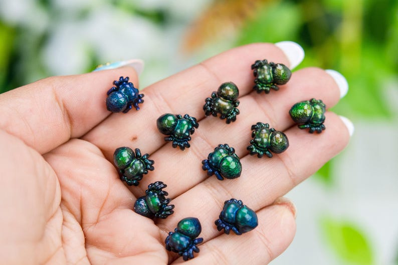 Color Changing Titanium Jumping Spider Earrings, Hypoallergenic ...