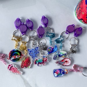 Mix and Match UV Light Keychains With Limited Edition Fish Clasps ...