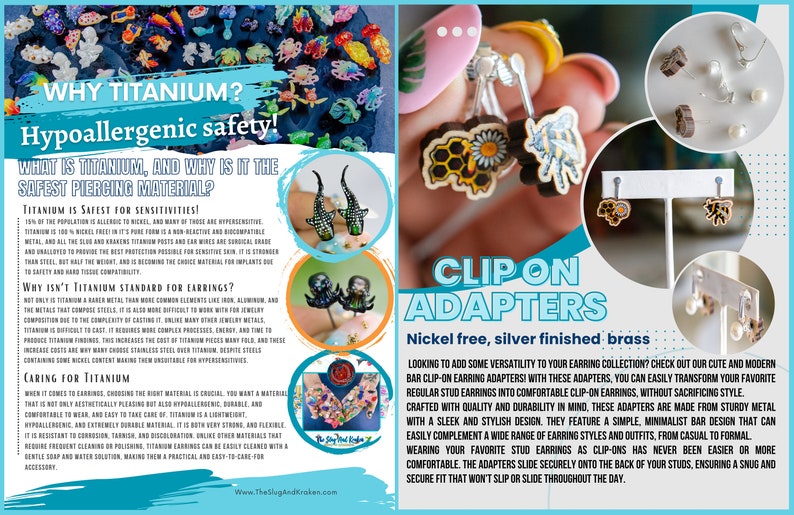 Color Changing Titanium Jumping Spider Earrings - Etsy