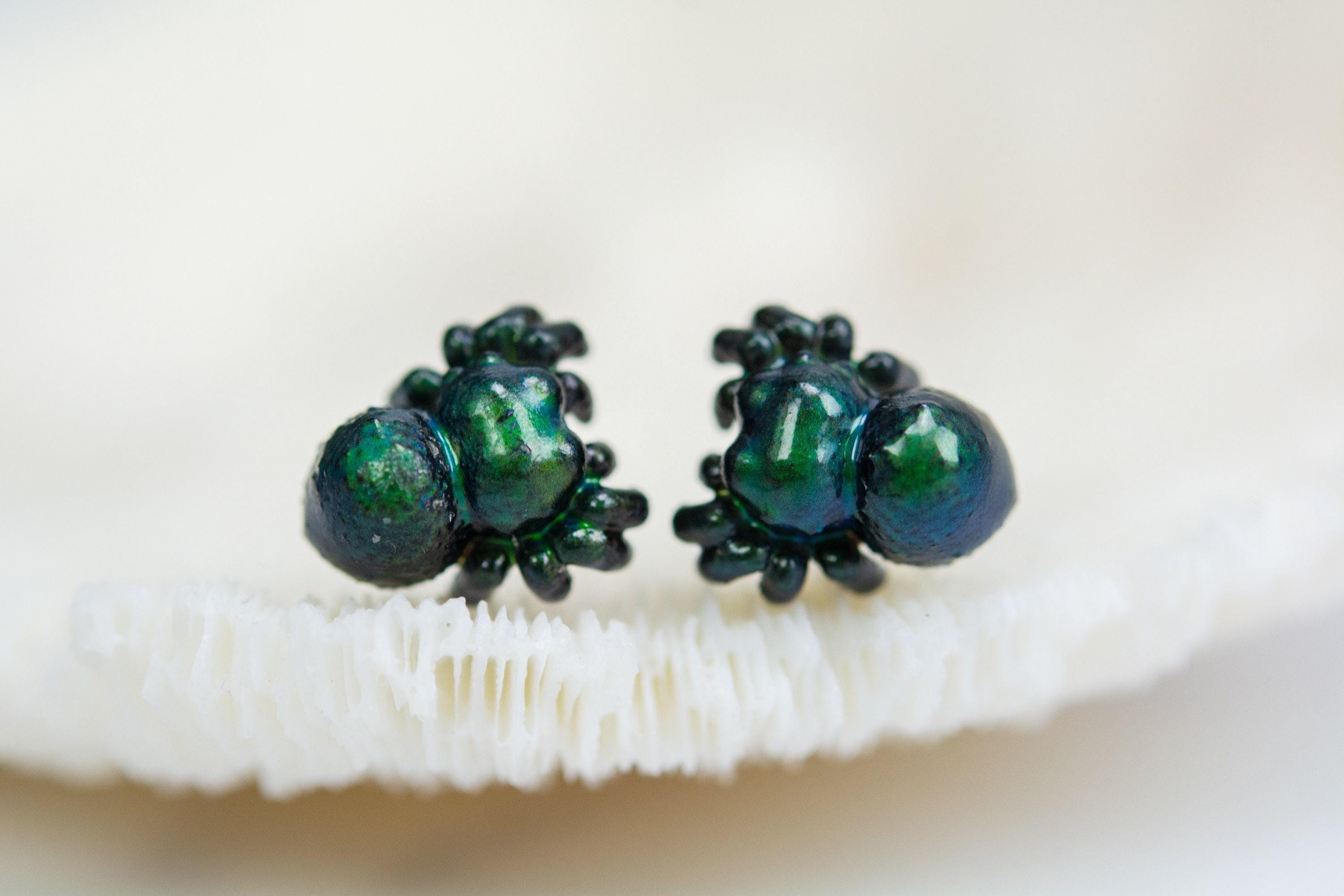 Color Changing Titanium Jumping Spider Earrings, Hypoallergenic ...