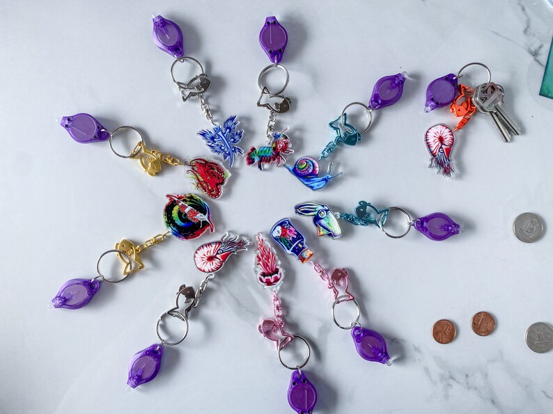 Mix and Match UV Light Keychains With Limited Edition Fish - Etsy