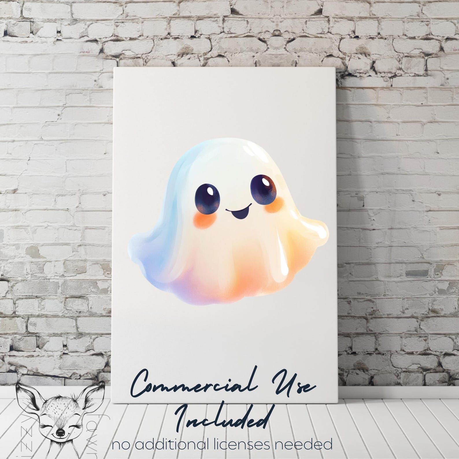 Adorable Happy Cartoon Ghosts Clipart Pack | Fun & Playful Expressive ...