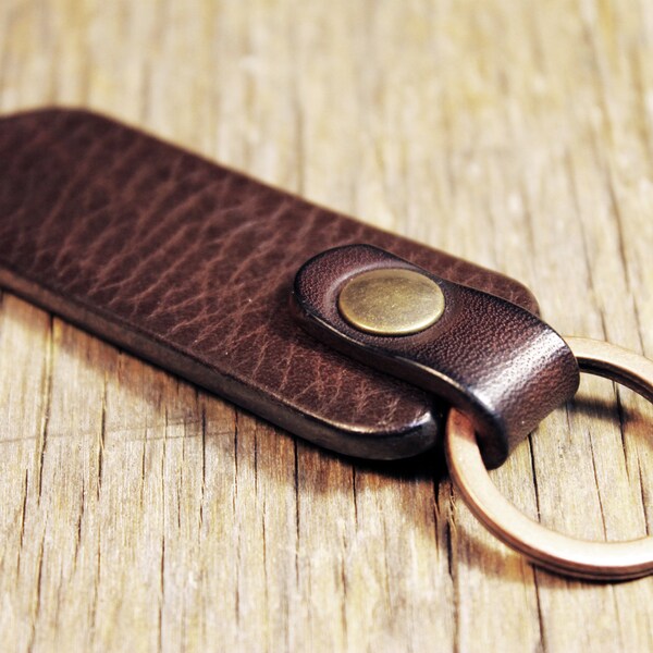 Leather Keyring - Etsy