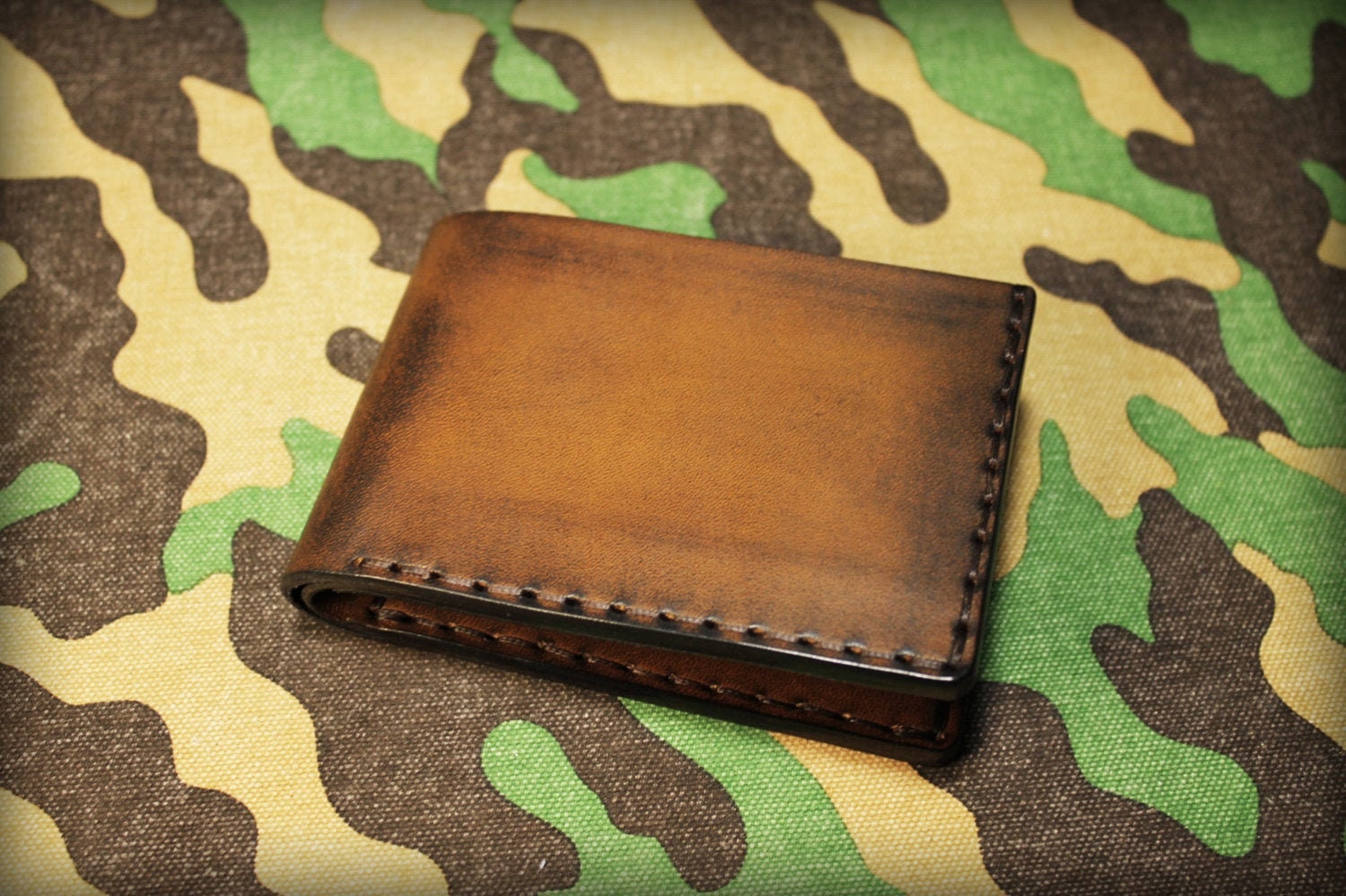 Mens Leather Wallet Handmade in Firenze Italy With Vegetable - Etsy