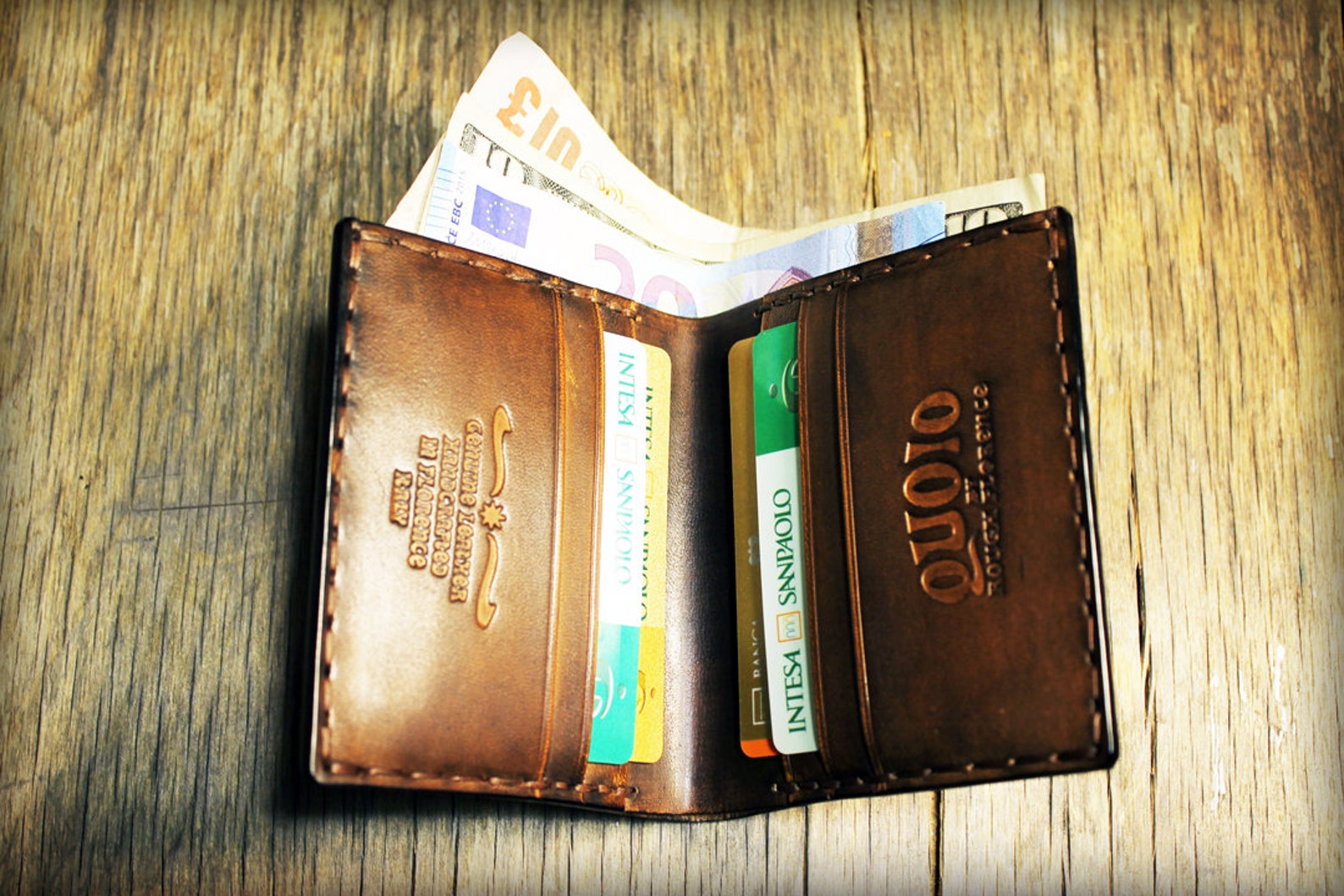 Leather Wallet Wallet Mens Wallet Italian Leather Wallet | Etsy