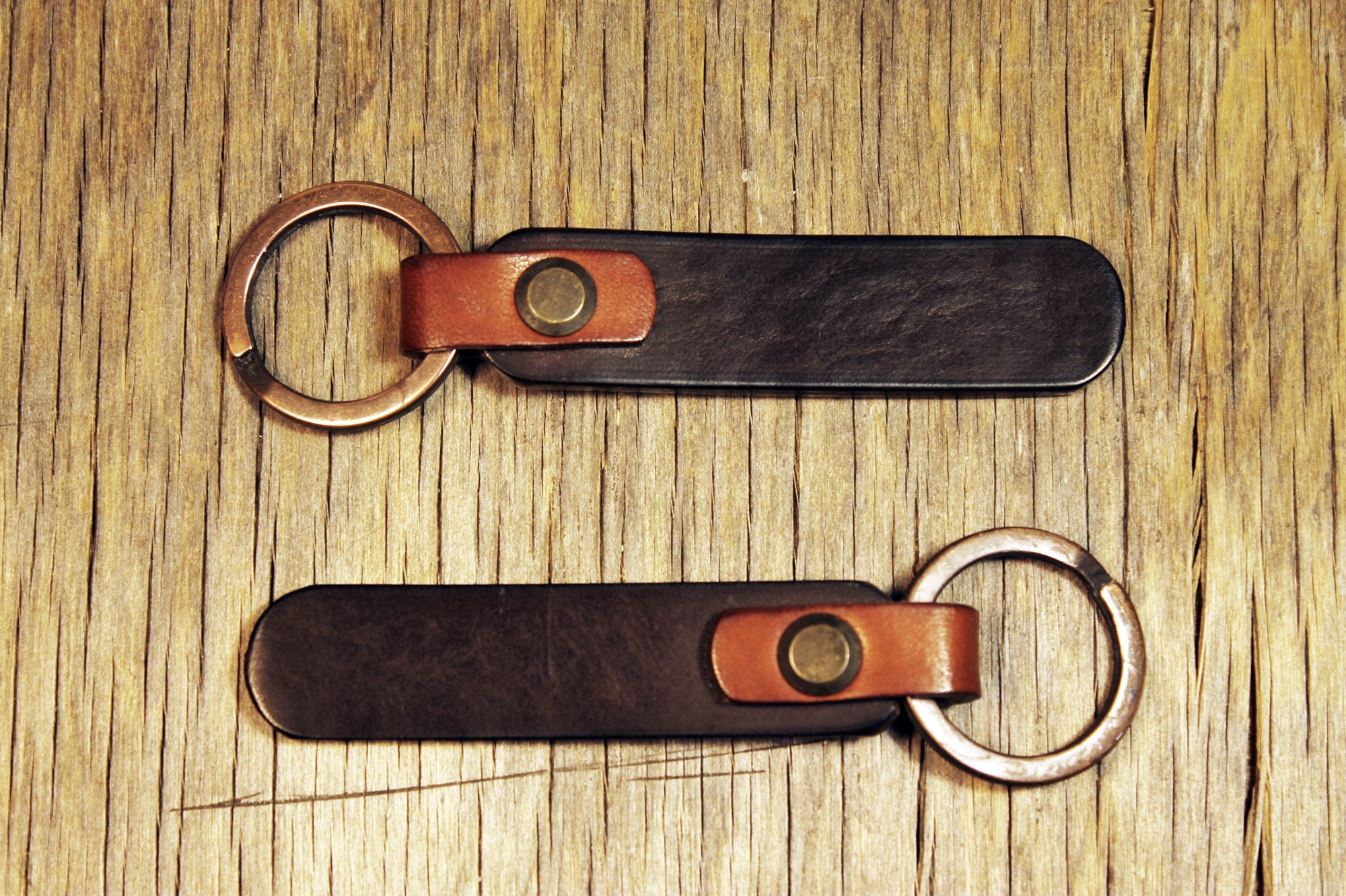 Twins Keyring Double Key Ring Leather Keyring Leather - Etsy UK
