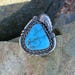 Huge MORENCI TURQUOISE RING, Vintage Navajo, Signed & Sterling - Etsy