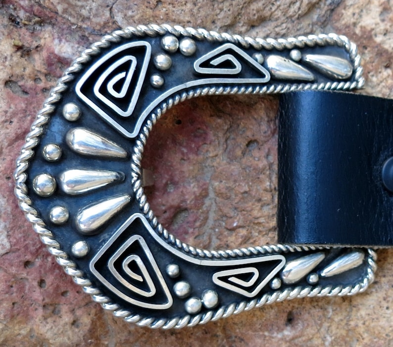 EXTRA LARGE CUSTOM Silver Buckle by Billy Betoney Renowned - Etsy