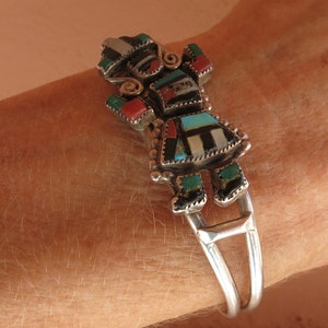 ZUNI RAINBOW MAN Bracelet Signed by the Artist G B Natachu - Etsy
