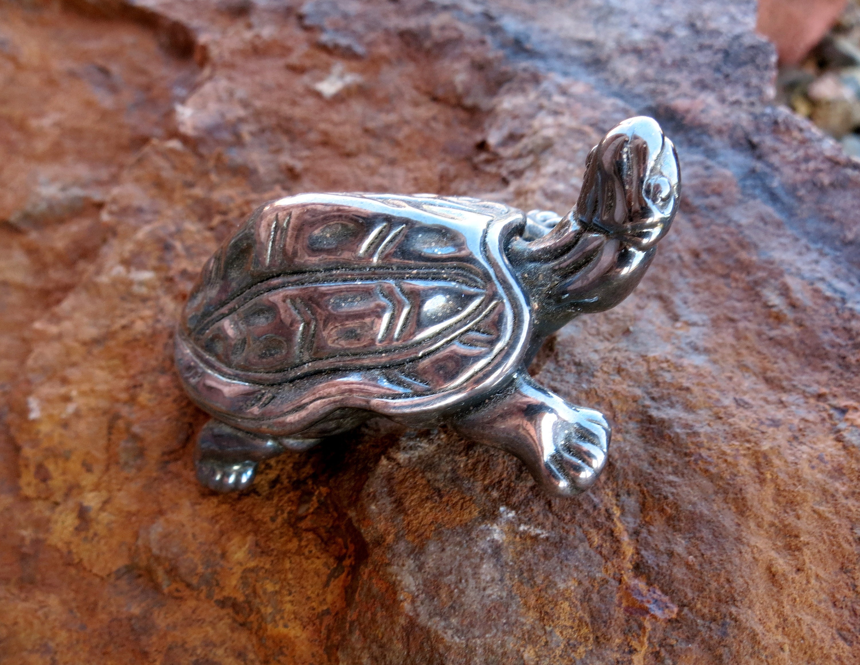 SILVER TURTLE BROOCH 26 Grams Signed & Stamped Sterling - Etsy