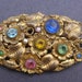 Vintage Neiger Flower Glass Brooch Pin - Etsy UK
