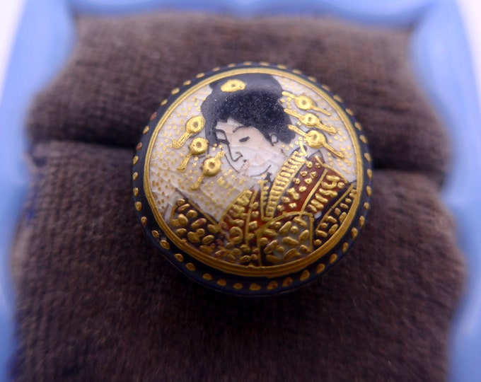 Antique Vintage Japanese Satsuma Hand Painted Button Smaller Button - Etsy