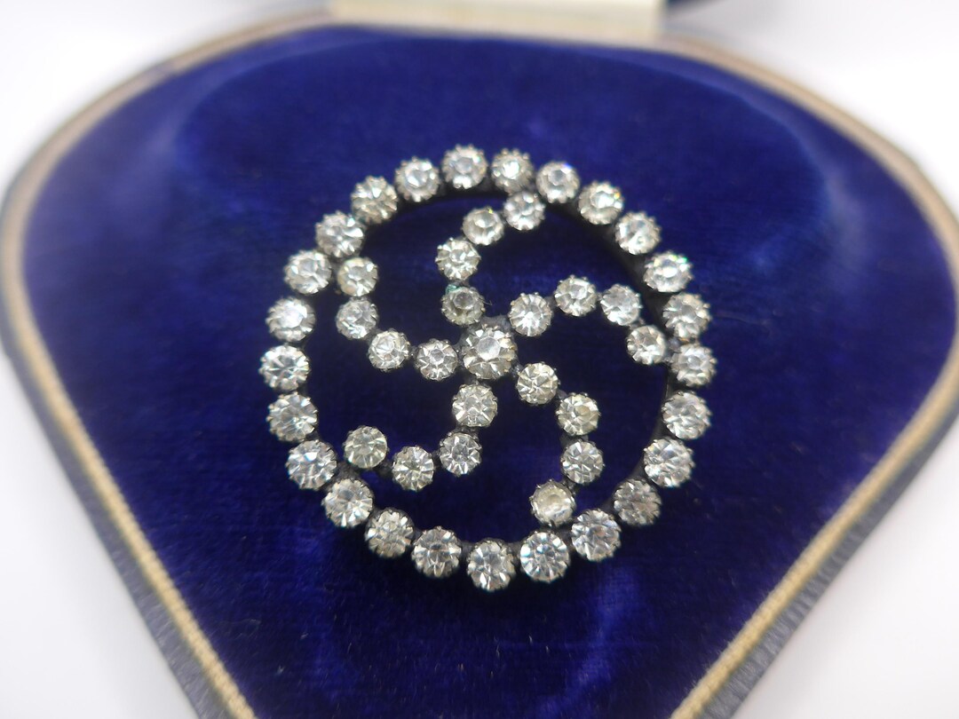 Vintage Edwardian Swirl Paste Button Antique Paste Button - Etsy