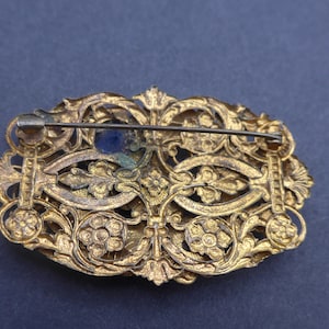 Vintage Neiger Flower Glass Brooch Pin - Etsy UK