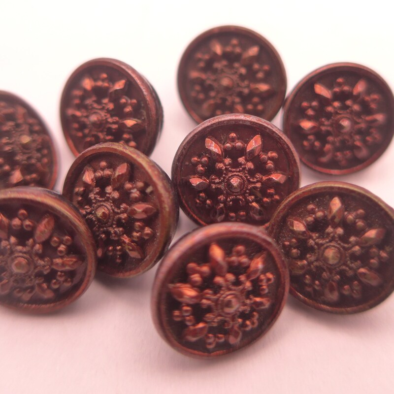 Metal Mirror Buttons - Etsy