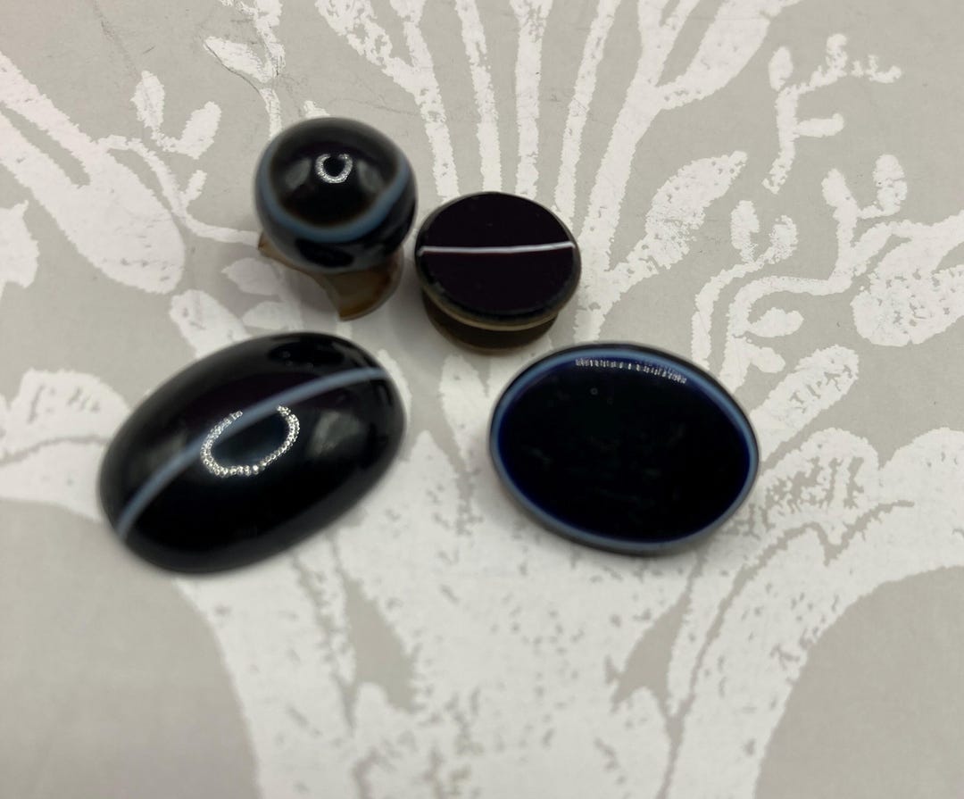 Vintage Antique Victorian Banded Agate Buttons - Etsy