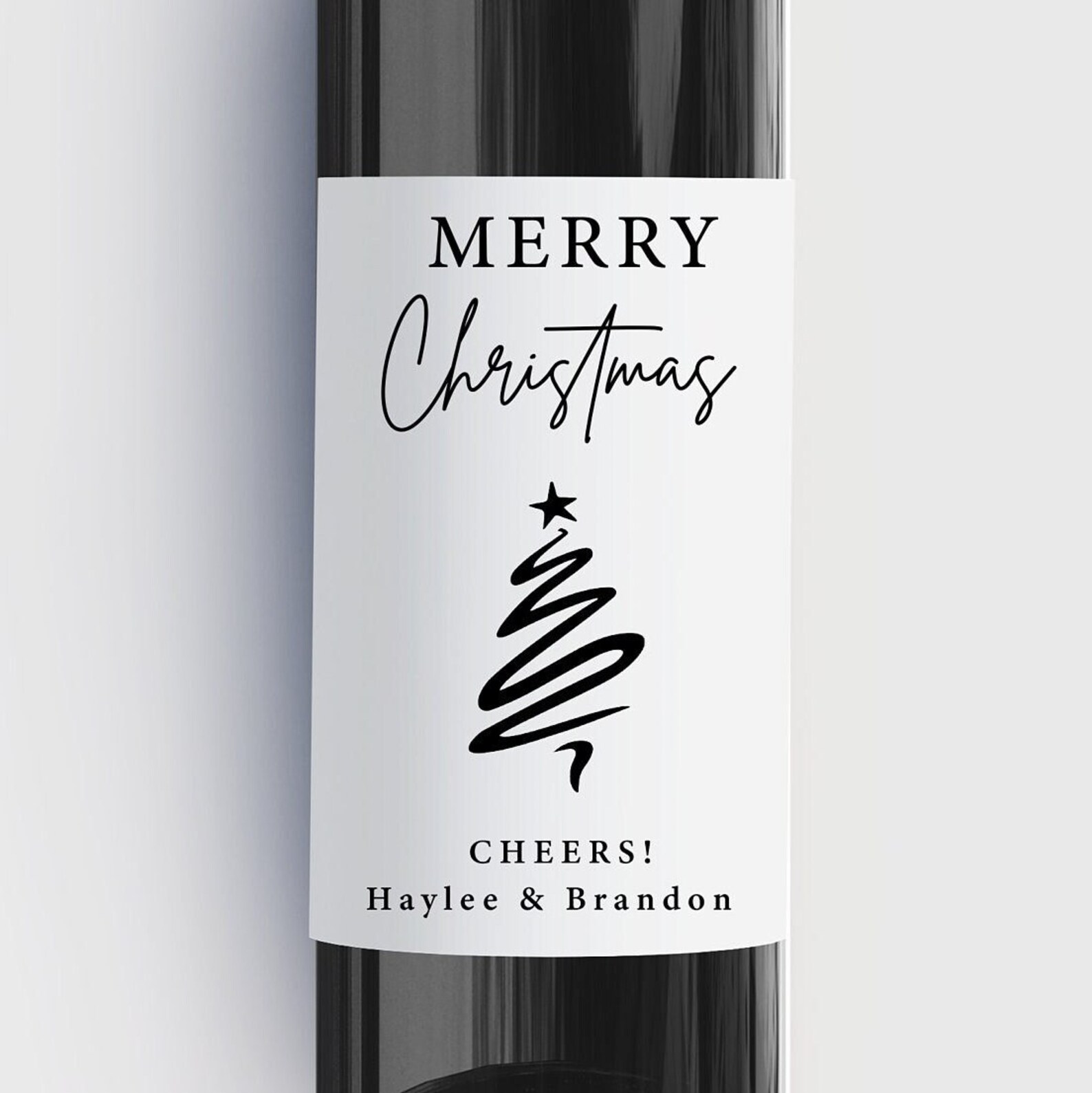 Happy Holidays Wine Bottle Label Hostess Christmas Party Gift - Etsy Canada