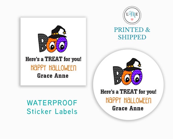 Halloween Party Sticker Labels, Friend Classmate Halloween Stickers ...