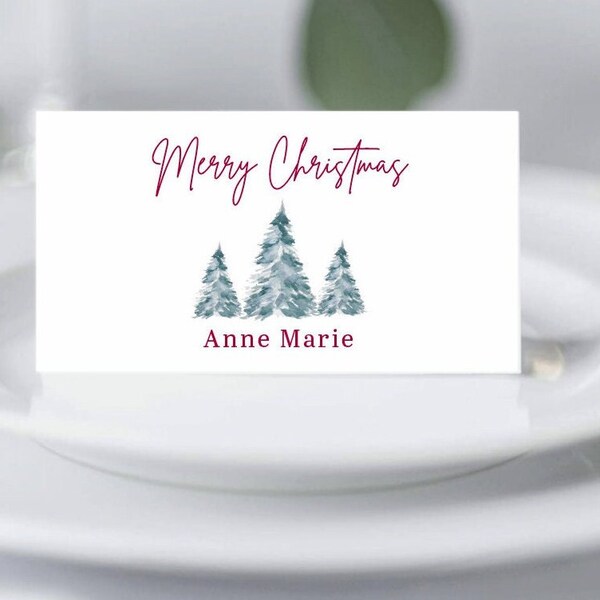 Winter Place Cards - Etsy