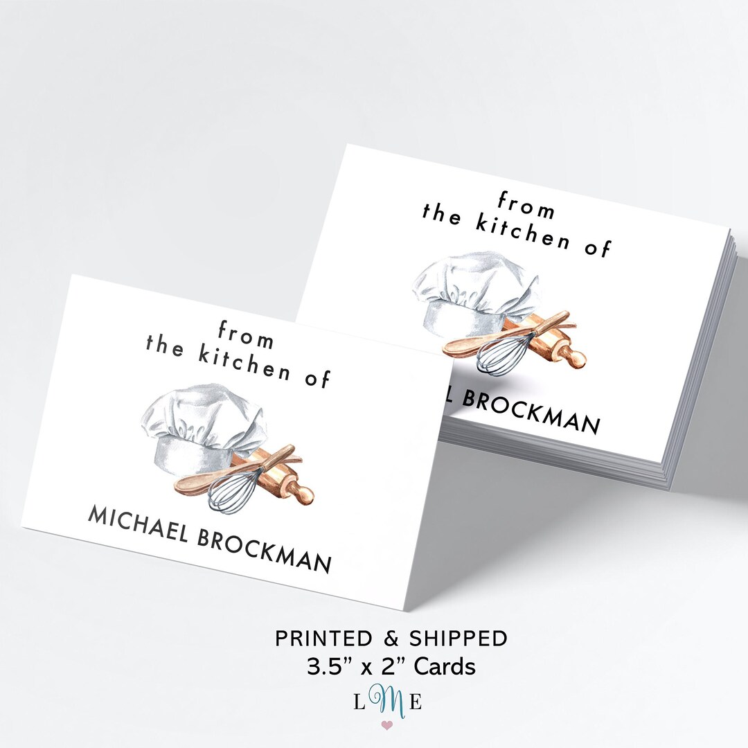 Home Chef Business Cards From the Kitchen of Catering Cards Personal ...