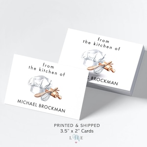 Home Chef Business Cards From the Kitchen of Catering Cards Personal ...
