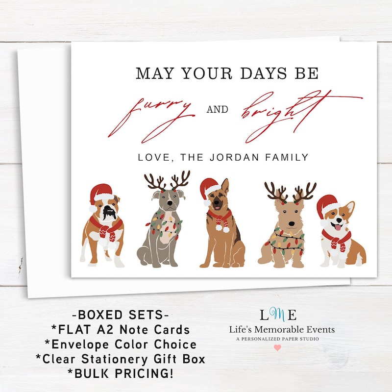 Dog Christmas Cards - Etsy