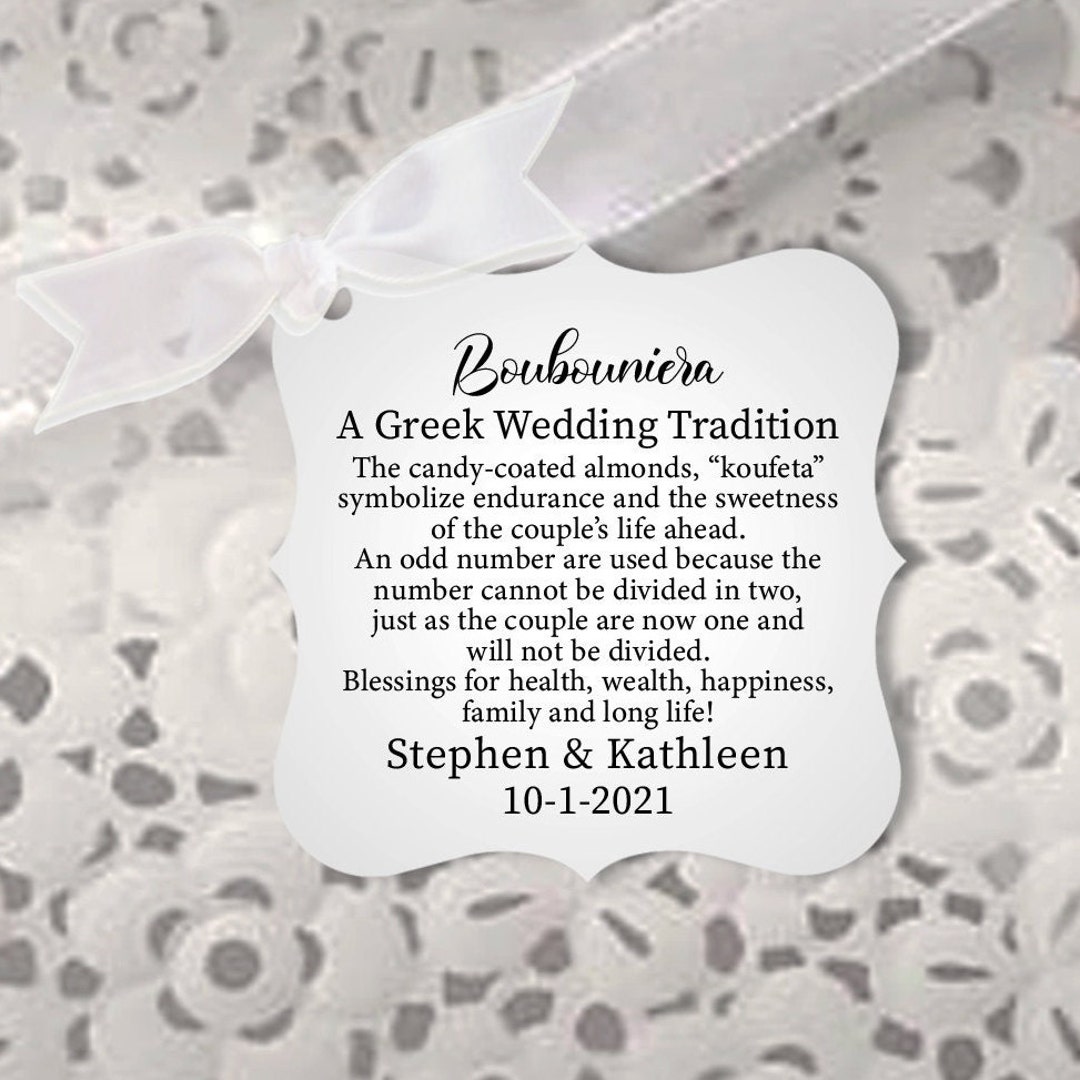 A Greek Wedding Tradition, Koufeta Candy Coated Almond Tags, Greek ...