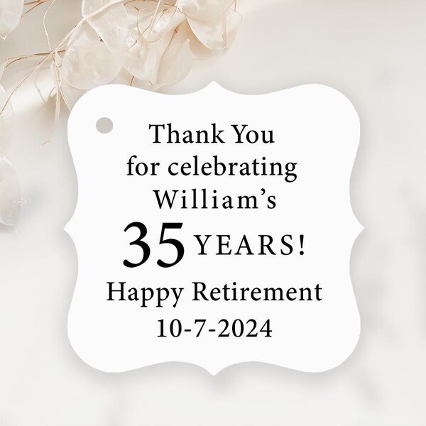Retirement Tags - Etsy