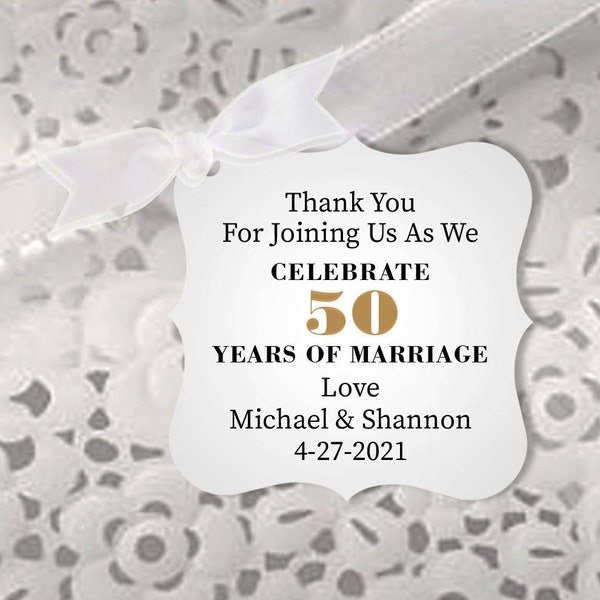 50th Anniversary Tag - Etsy