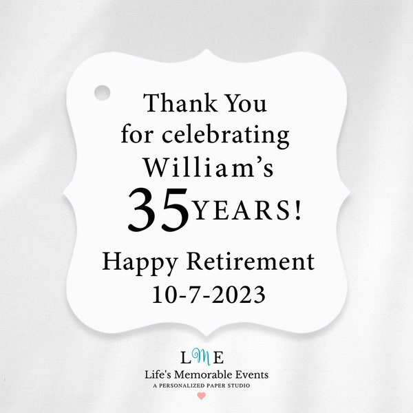 Retirement Tags - Etsy