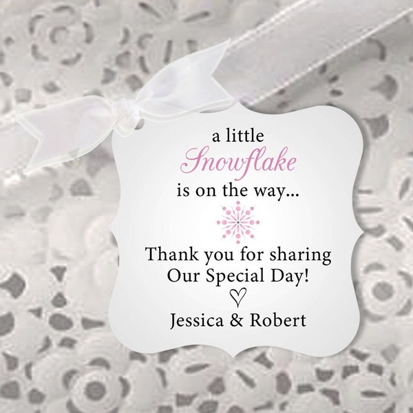 Snowflake Gift Tags - Etsy