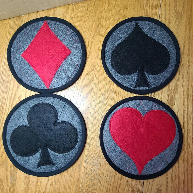 Playing Card Embroidery - Etsy