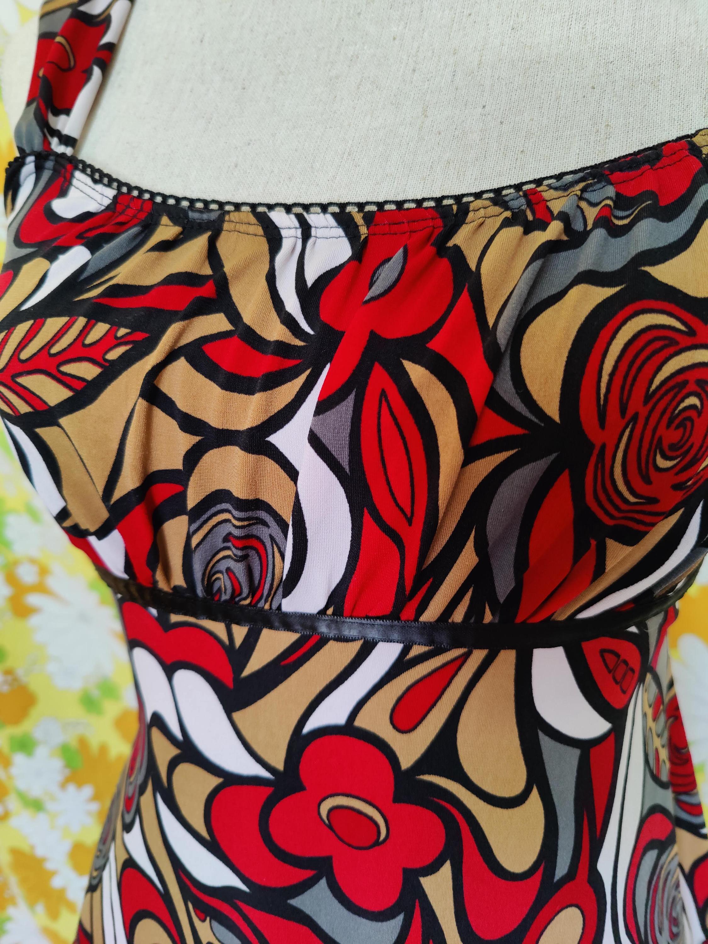 Vintage Y2K Tank Top Early 2000s Fashion Graphic Floral Design Cute ...