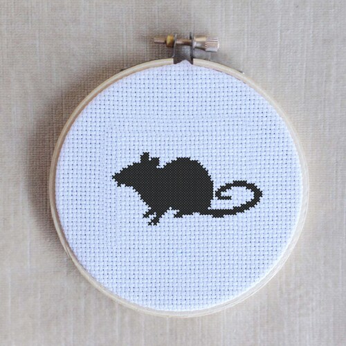 Rat Cross-stitch Pattern: Rats Are Love | Etsy