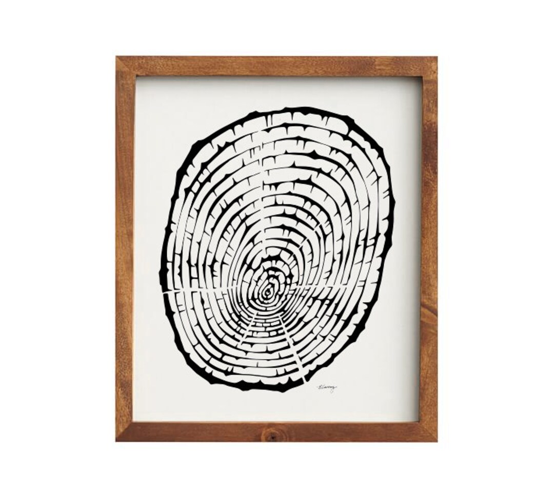 Tree Growth Ring Printable Art, PDF Print, Instant Download, Home ...
