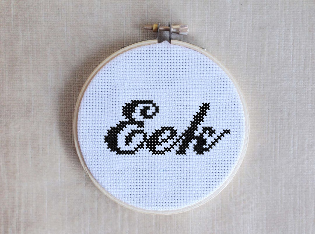 EEK Cross Stitch PDF Pattern - Etsy
